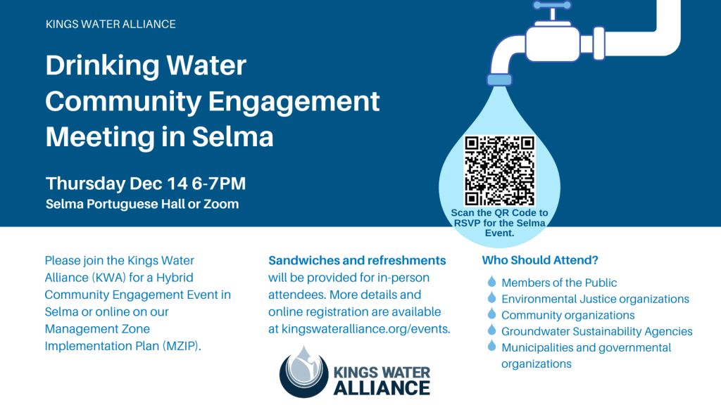 Drinking Water Community Engagement Meeting in Selma | December 14 ...
